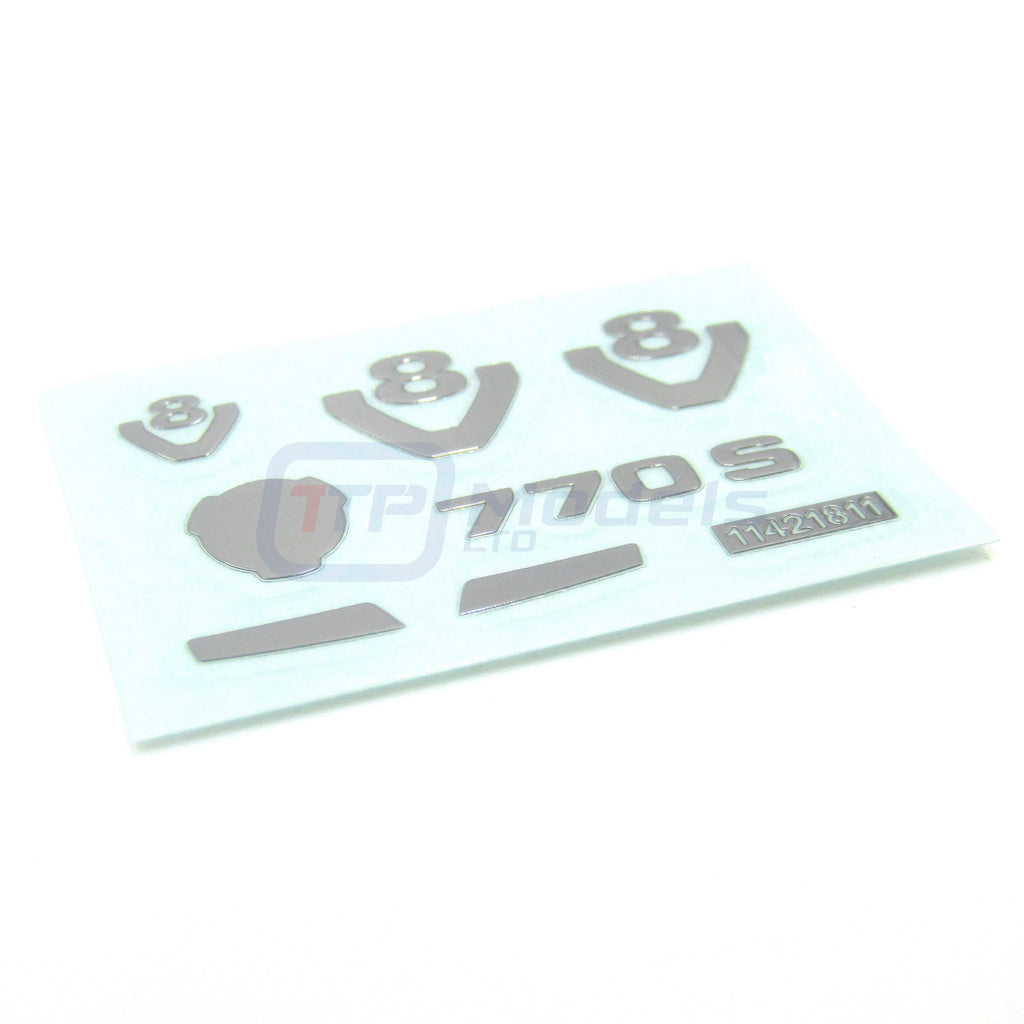 Tamiya 56368 Scania 770 S 6x4, 1421811/11421811 Metal Transfer Sticker ...