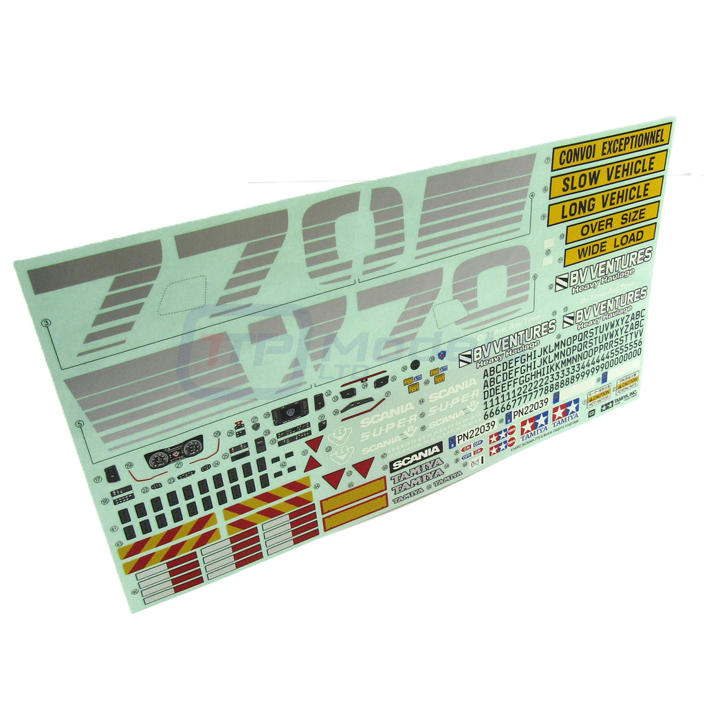 Tamiya 56371 Scania 770s 8x4, 1421856/11421856, Decals/Stickers, NIP ...