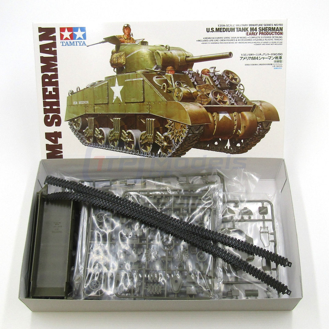 Tamiya 35190 1/35 Military Miniatures Series: U.S. Medium Tank M4 Sher ...