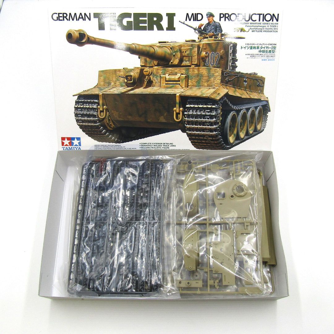 Tamiya 35194 1/35 Military Miniatures Series: German Tiger 1 Mid Produ ...