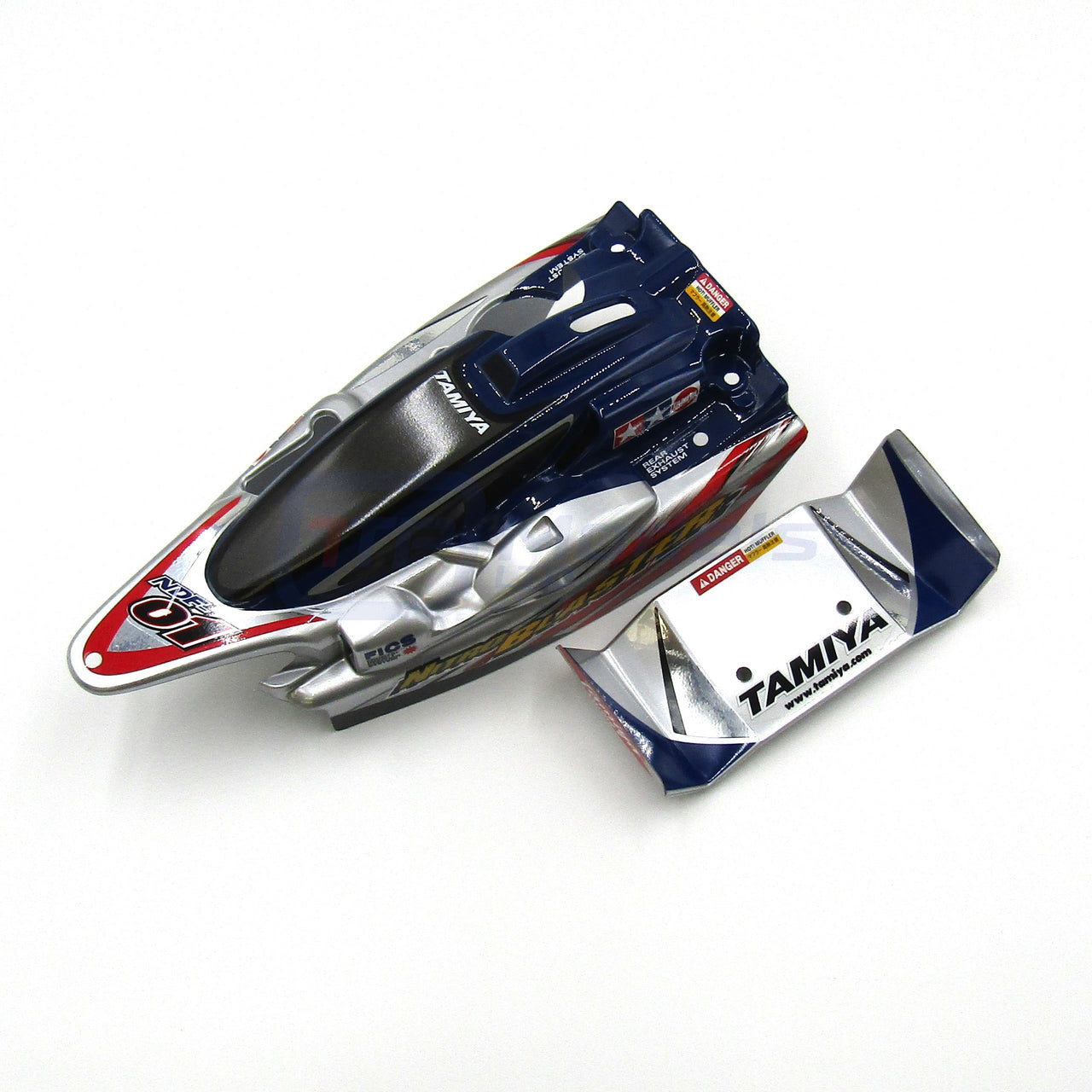 Tamiya 43521 Nitro Blaster/NDF-01, 8084143 Pre-Painted Body Shell & Wi ...