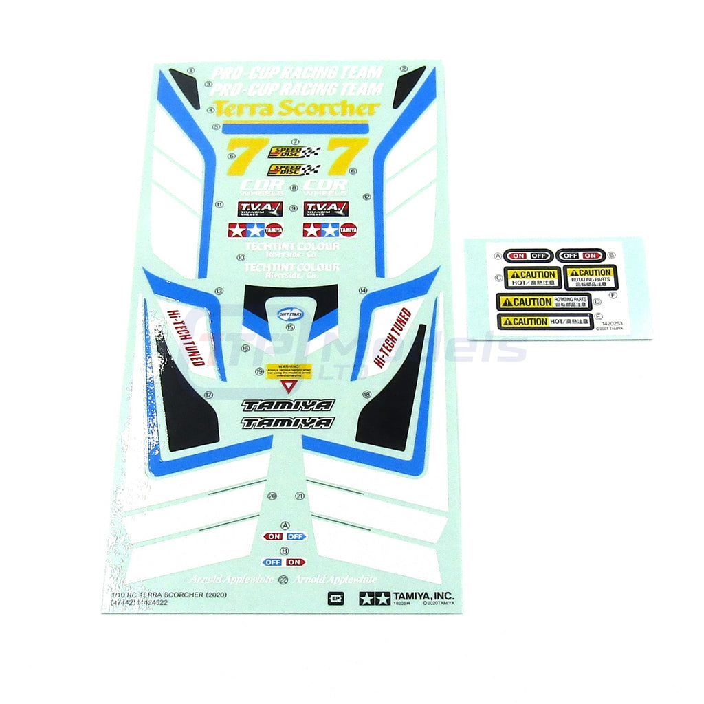 Tamiya 47442 Terra Scorcher (2020), 9494226/19494226 Decals/Stickers ...