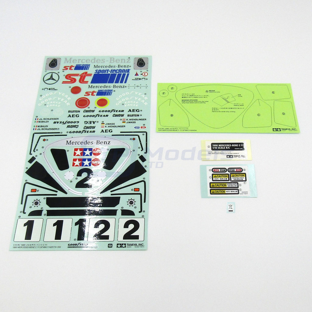 Tamiya 47484 Mercedes-Benz 1990 C11/Group-C, 9494248/19494248 Decals/S ...