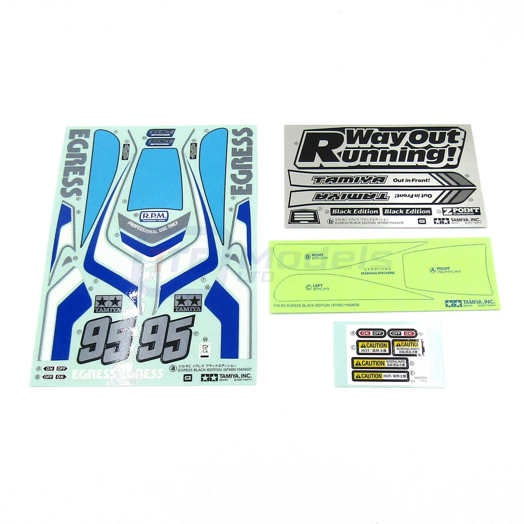 Tamiya 47489 Egress Black Edition, 9494255/19494255 Decals/Stickers ...