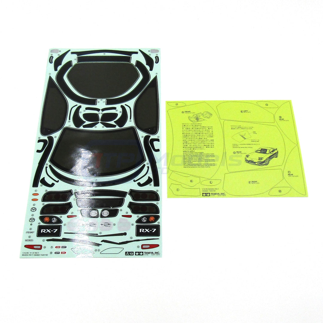 Tamiya 58382 Mazda RX-7 FD3S/TT01, 9495504/19495504, Decals/Stickers ...