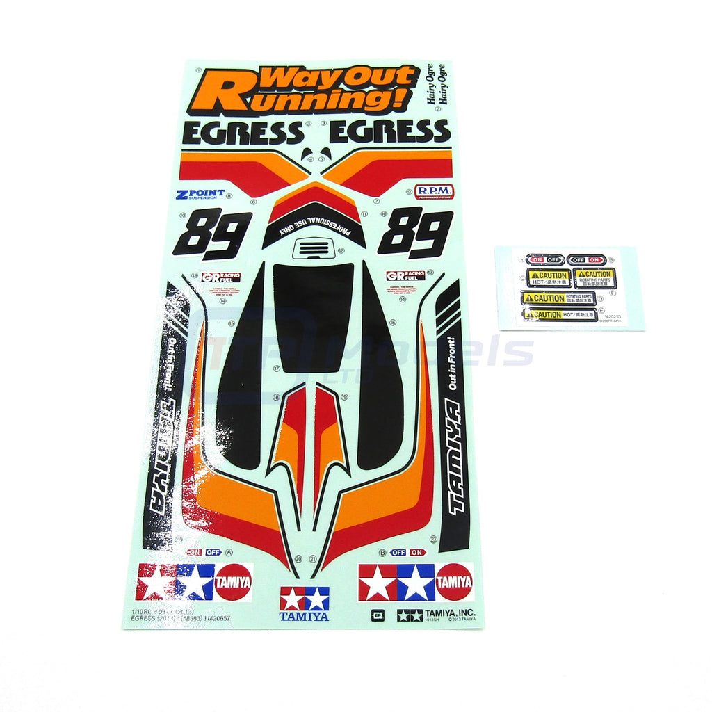 Tamiya 58583 Egress 2013, 9495806/19495806, Decals/Stickers, NEW – TTP ...