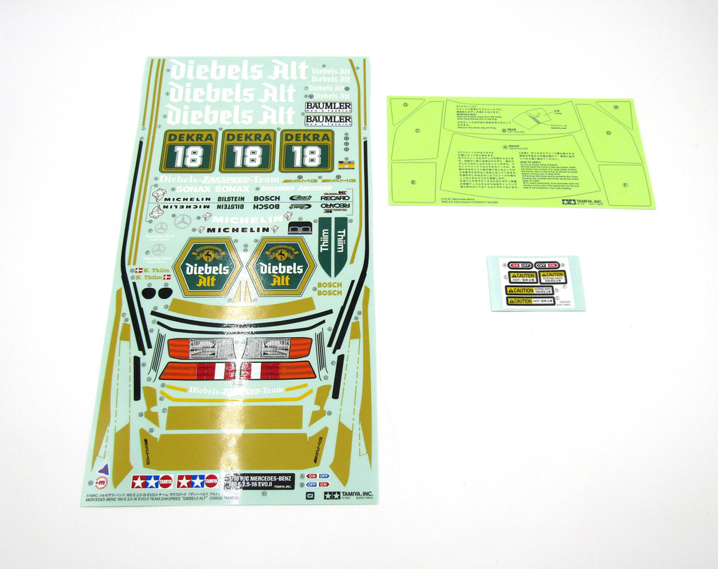 Tamiya 58638 Mercedes-Benz 190E Evo.II Team Zakspeed/TT01E, 9495893 De ...