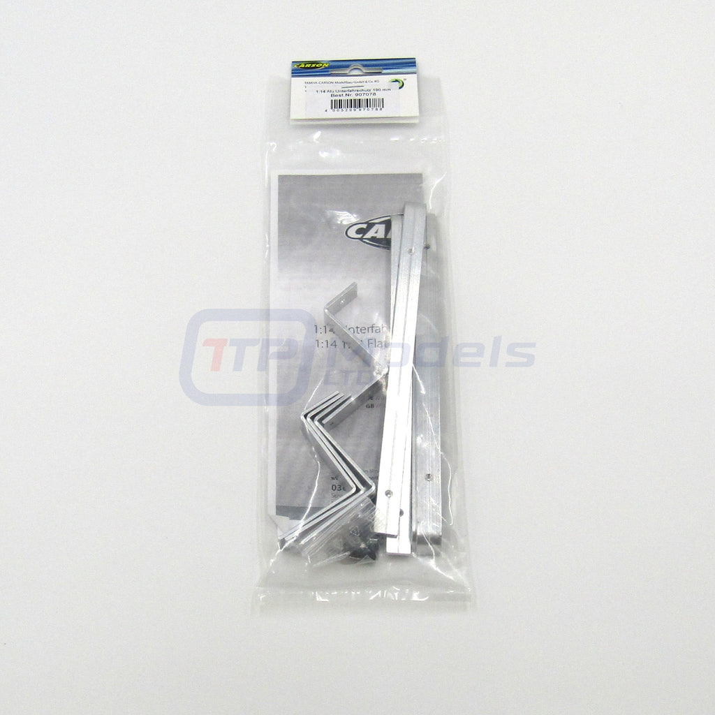 Carson 500907078/C907078 Alu Underride Guard 190mm, (For Tamiya Flatbe ...