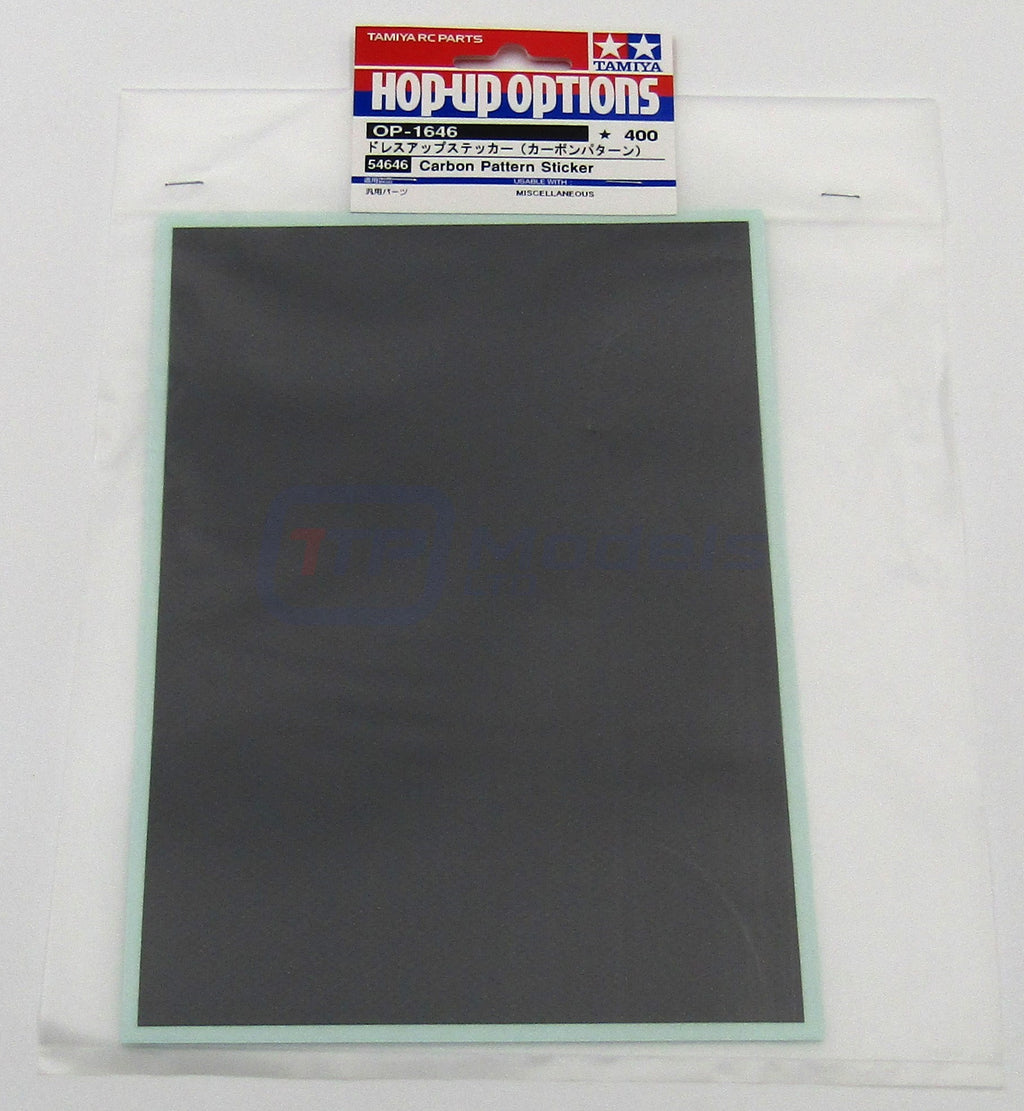 Tamiya 54646 Carbon Pattern Sticker (TT01/TT02/TL01/TA02/TA08/TB05/TC0 ...