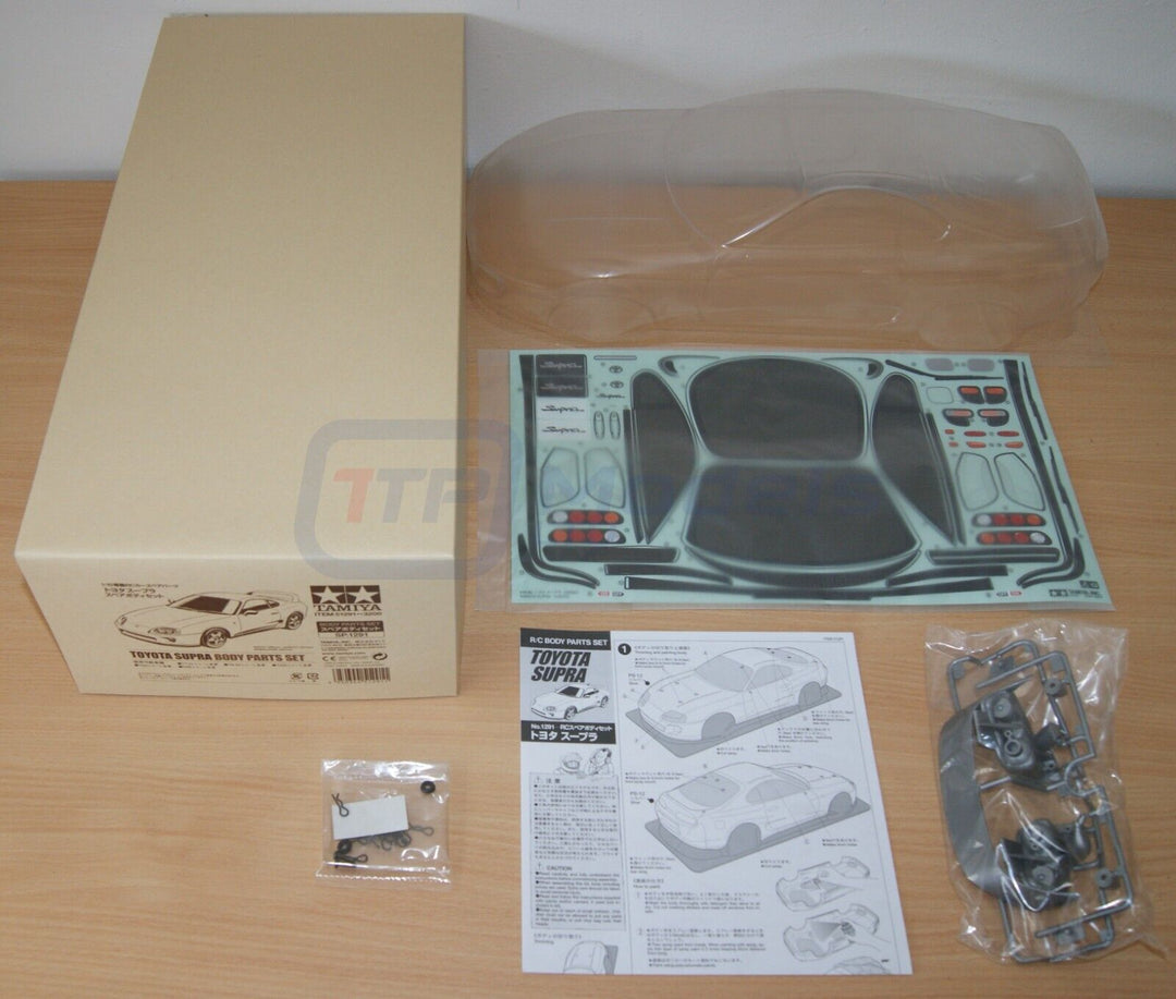 Tamiya 51291 Toyota Supra Body Parts Set, (TT01/TT02/TT01D/TT02D/TA01 ...