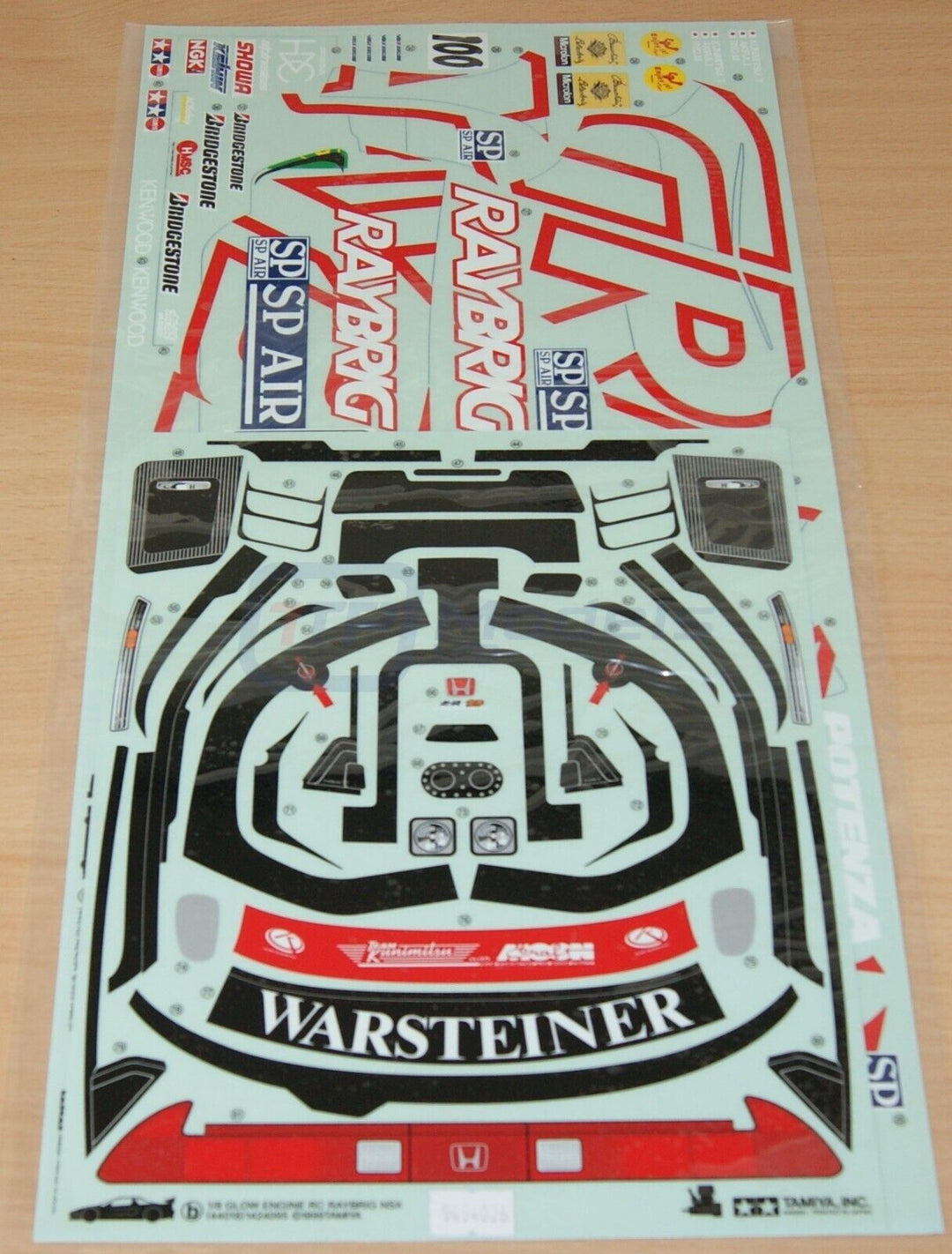 Tamiya 44018 TGX Raybrig NSX, 9494026/19494026 Decals/Stickers & Maski ...
