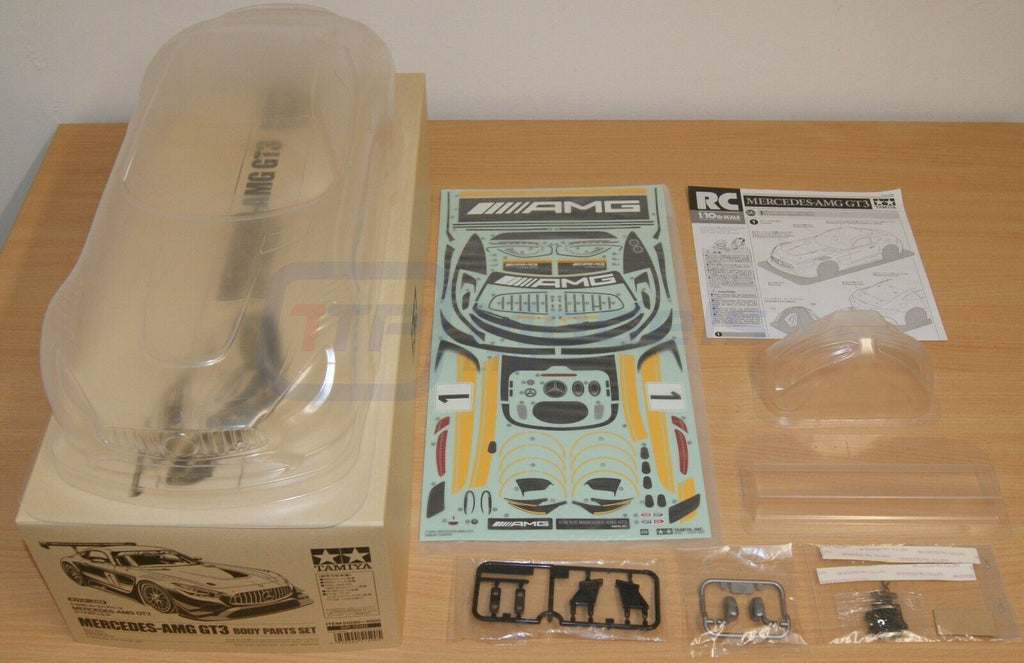 Tamiya 51590 Mercedes-AMG GT3 Body Parts Set (TT01/TT02/TA07/TA08/TB04 ...