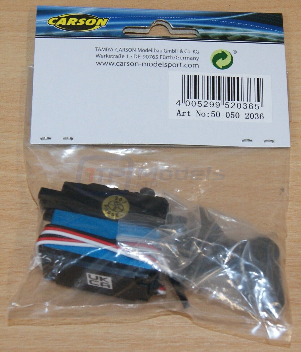 Carson C502036 Reflex CS-6 Racing Servo (6Kg/JR/Metal Gears), (for Tam ...
