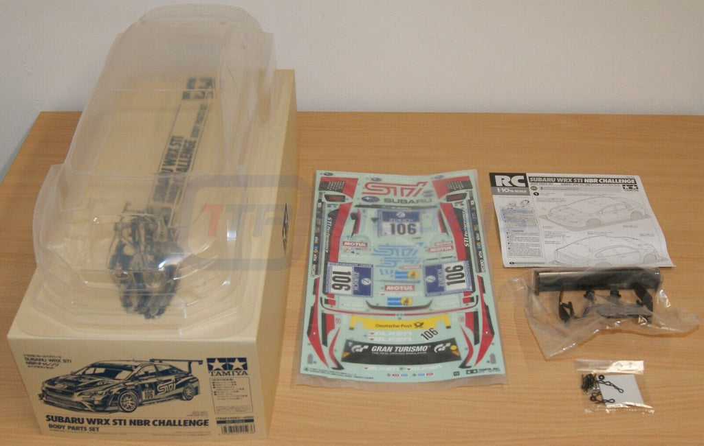 Tamiya 51593 Subaru WRX STI NBR Challenge Body Parts Set, (TT01/TT02/X ...