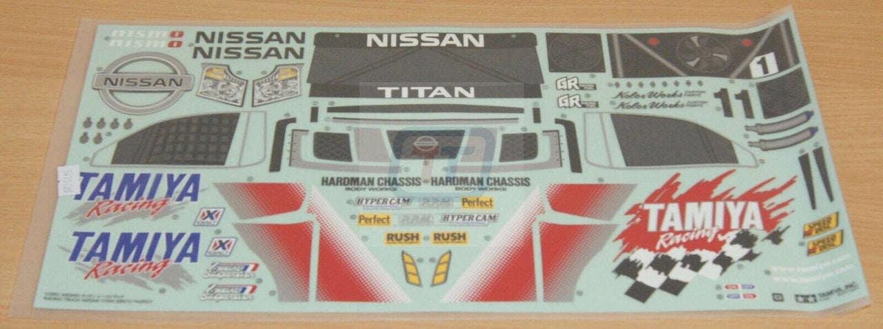 Tamiya 58511 Racing Truck Nissan Titan/DT02 9495720/19495720 Decals/St ...