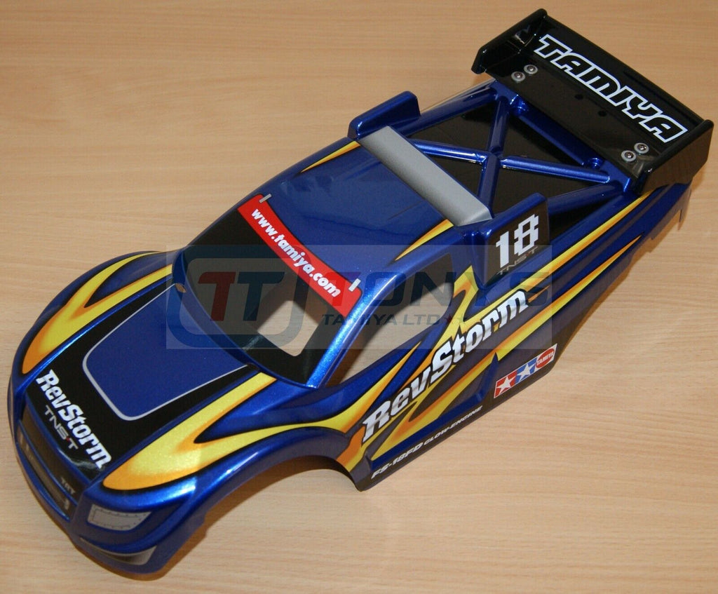 Tamiya 43534 Rev Storm/TNS-T18, 8084285 Pre-Painted Body Shell & Wing ...