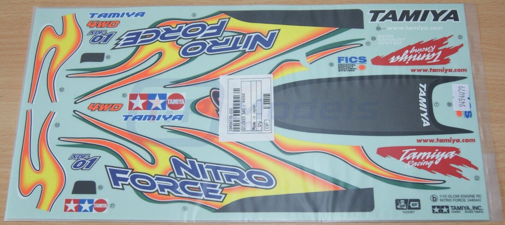Tamiya 44044 Nitro Force/NDF-01, 9494079/19494079 Decals/Stickers, NIP ...