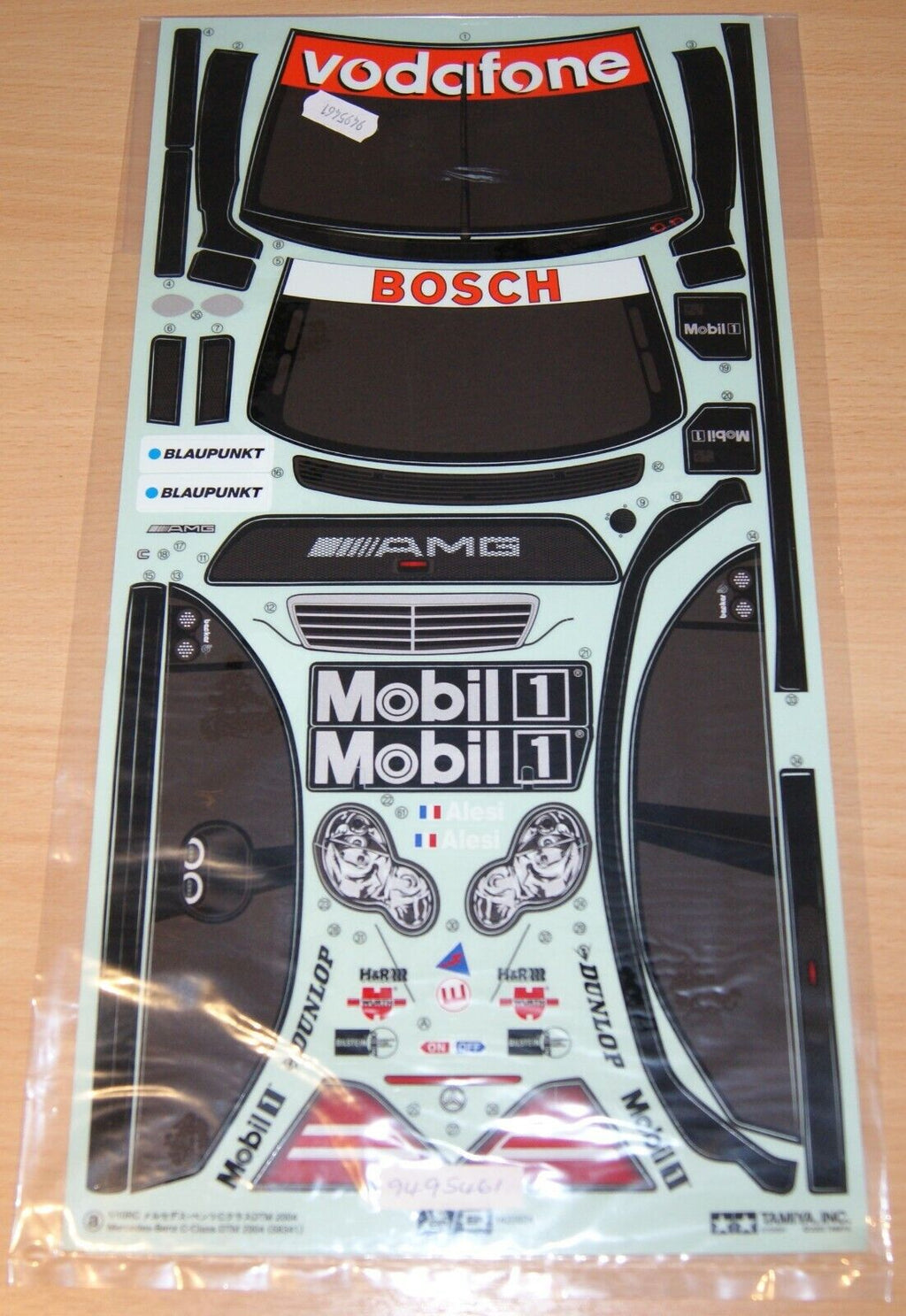 Tamiya 58341 Mercedes C-Class DTM 2004/TT01, 9495461/19495461 Decals/S ...