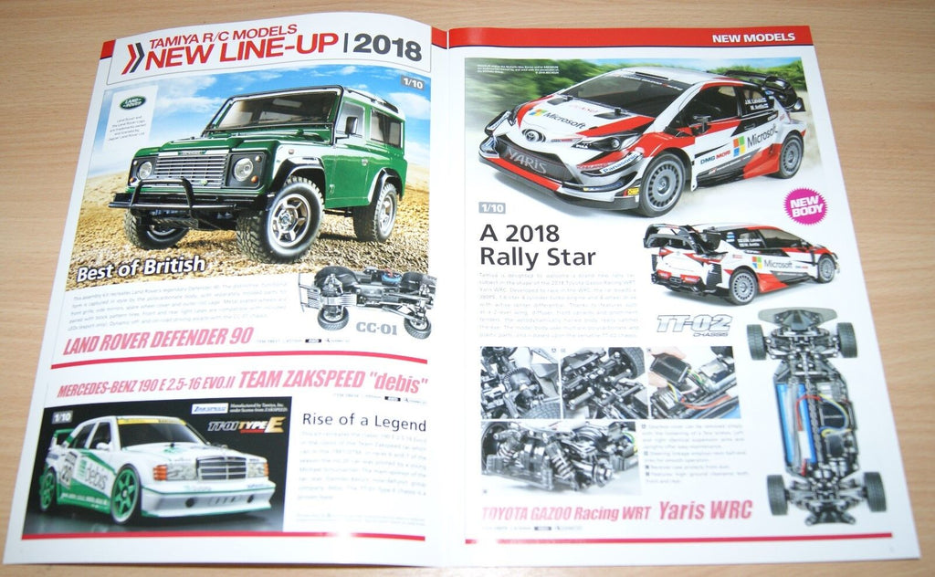 Tamiya 64416 R/C Line-Up Volume 2 2018 (English/RC), NEW – TTP Models