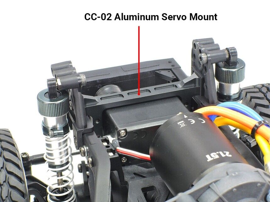 Tamiya 22002 CC-02 Aluminum Servo Mount, (CC02/Merc G500/Unimog), NIP ...