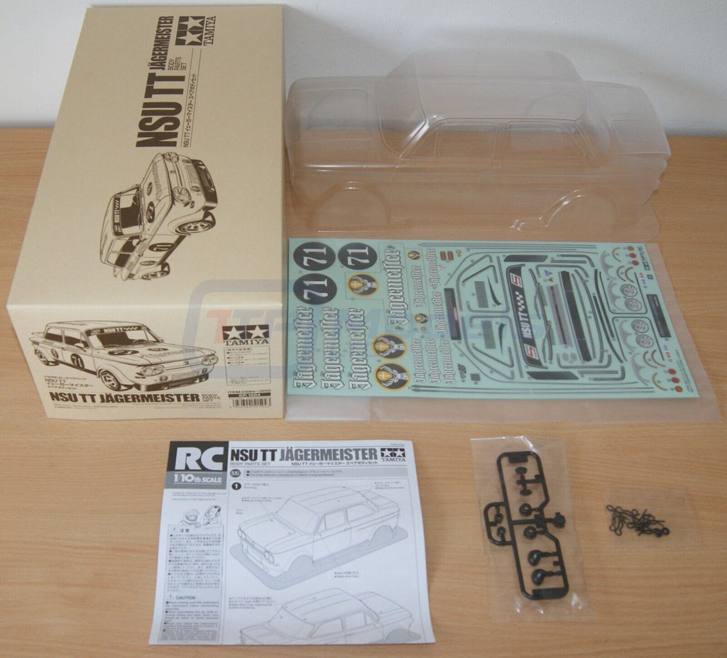 Tamiya 51594 NSU TT Jagermeister Body Parts Set, (M05/M06/M07/M08), NI ...