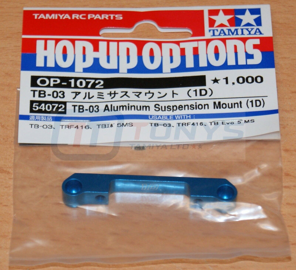 Tamiya 54072 TB-03 Aluminum Suspension Mount (1D), (TRF416/TRF417/TB E ...