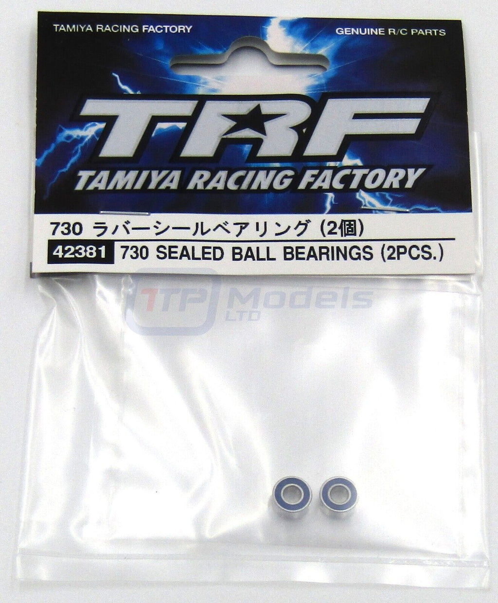 Tamiya 42381 TRF 730 Rubber Sealed Ball Bearings (2 Pcs.), (M-Chassis ...