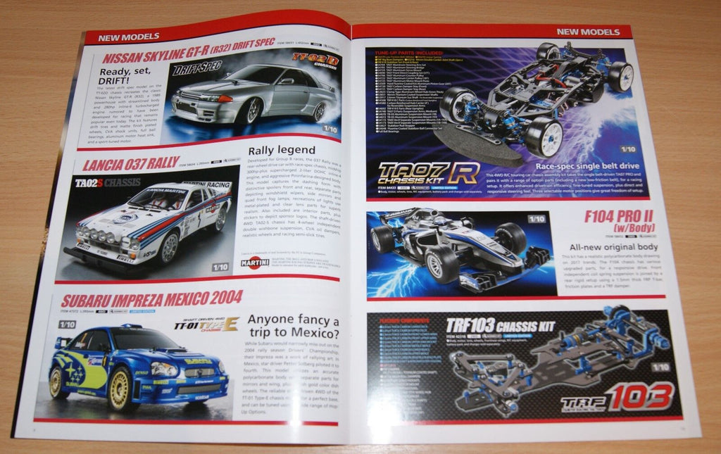 Tamiya 64414 R/C Line-Up Volume 1 2018 (English/RC), NEW – TTP Models