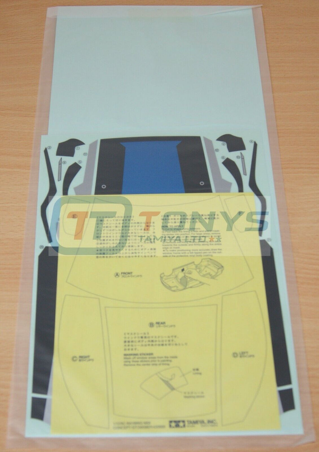 Tamiya 58598 Raybrig NSX Concept-GT, 9495835/19495835 Decals (A+B) & M ...