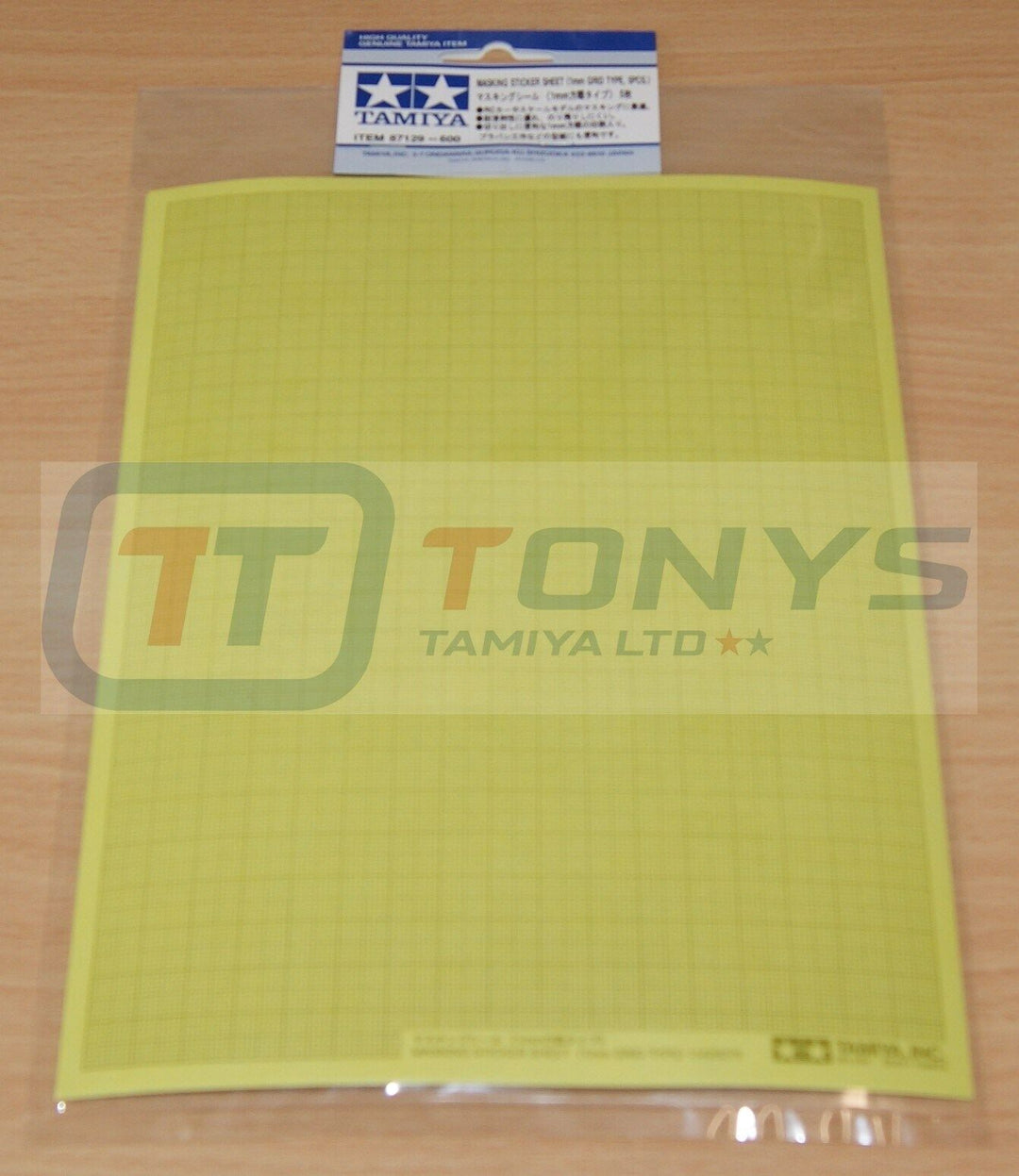 Tamiya 87129 Masking Sticker Sheet (1mm Grid Type, 5 Pcs.), for RC Bod ...