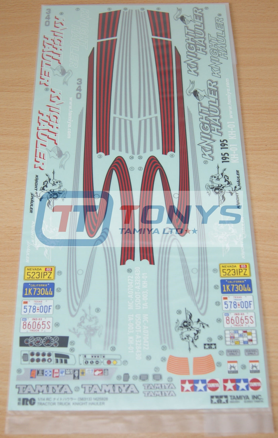 Tamiya 56314 Knight Hauler/Metallic, 9495409/19495409, Decals/Stickers ...