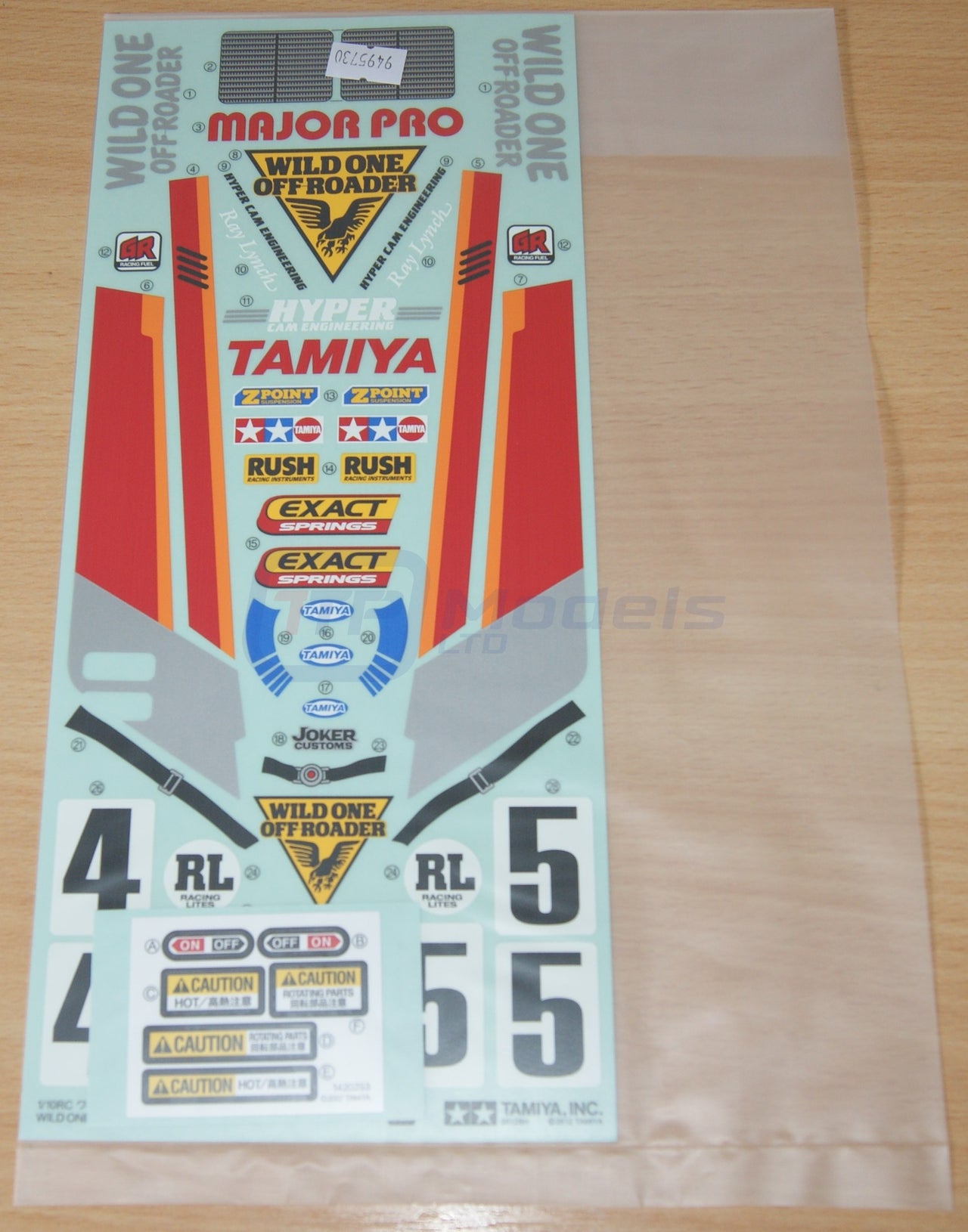 Tamiya 58525 Wild One, 9495730/19495730, Decals/Stickers, NIP – TTP Models