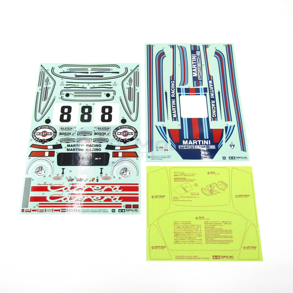 Tamiya 58571 Porsche 911 Carrera RSR/TT02, 9495802/19495802 Decals/Sti ...