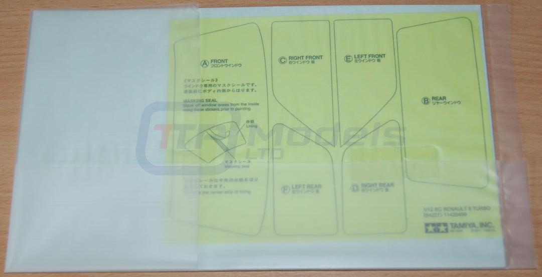 Tamiya 47435/84277 Renault 5 Turbo Rally/M05Ra, 9498073/19498073 Decal ...